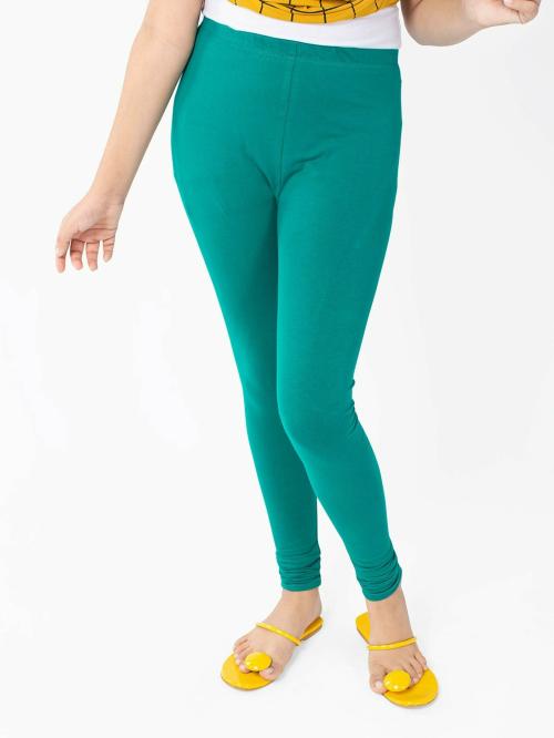 Buy Indian Flower Girls Green Solid Legging Online at Best Prices in India - JioMart.