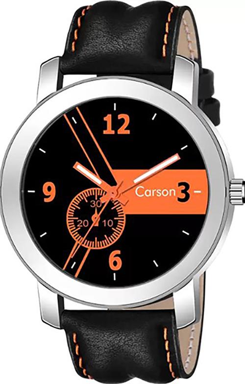 Buy CARSON Analogue Date Display Black Dial Watch for Men CR-2010 ...