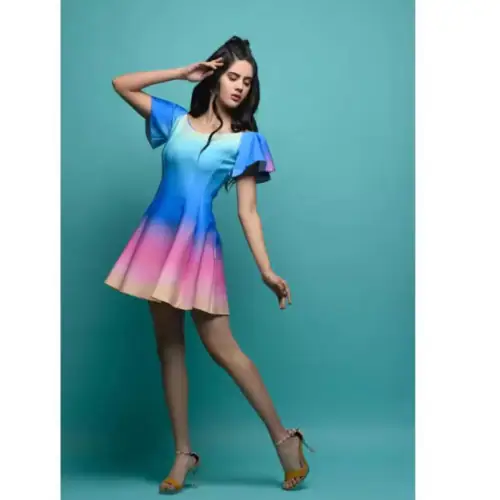 Buy MeeAmi Fashion Rainbow Umbrella Dress - Luxury(XS-Multicolor ...