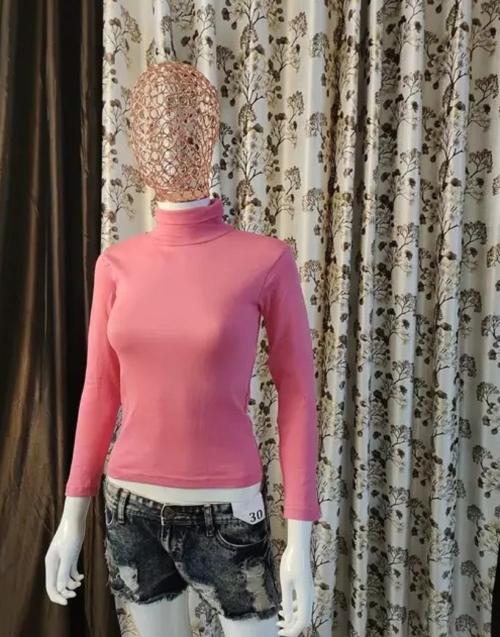 Buy THE THEME FASHION Women Classy Double High Neck Top Online at Best ...