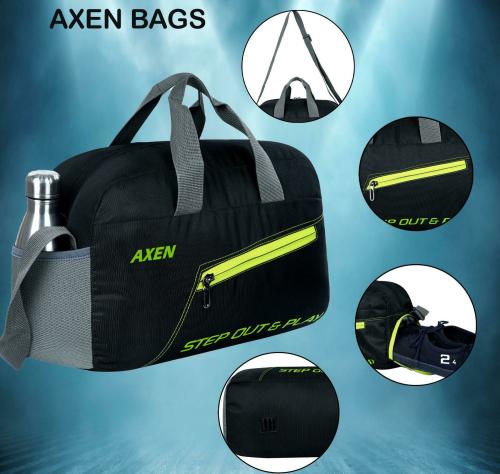 Buy Axen Black Polyester Gym Duffel Bag 25 L Online at Best Prices in ...