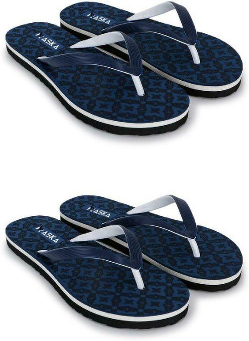 Buy AASKA Women Casuals Slippers (Blue) Online at Best Prices in India ...