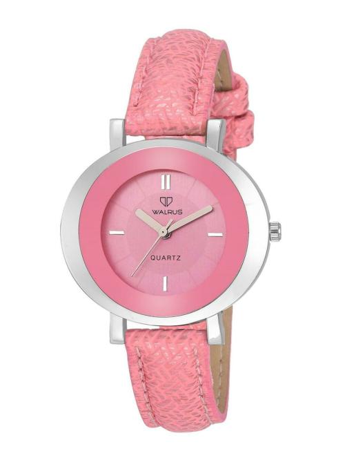 Buy Walrus Women Pink Brass Dial & Pink Straps Analogue Watch Online at ...