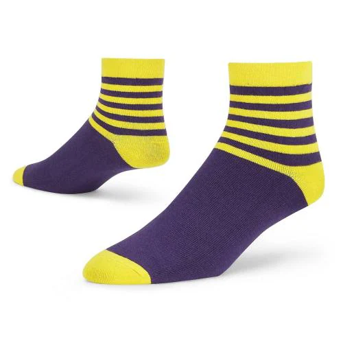 Buy Dynamocks Unisex Purple/Yellow Athletic Socks Online at Best Prices ...