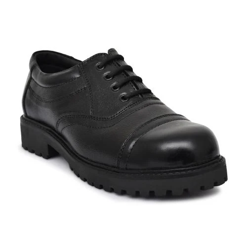 Buy Pillaa Genuine Leather Sturdy & Durable Lace up Formal Police Boots ...
