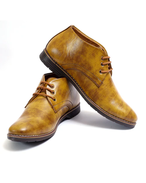 Buy Advick Black Formal Shoes For Men Lace Up SM-A-2302-TAN-8 Online at ...