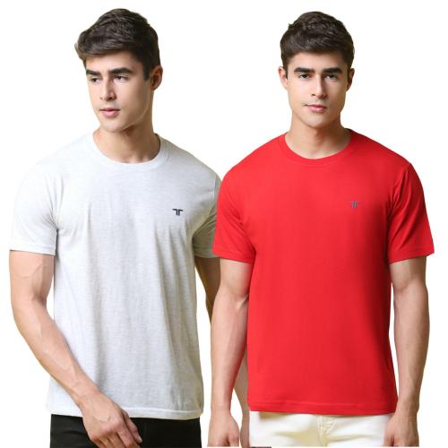 Buy TEE PROJEKT Men's Cotton T-Shirt (Pack Of 2) Online at Best Prices ...