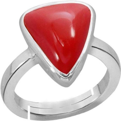 Buy Chopra Gems & Jewellery Metal Coral Ring Men - Adjustable Online at ...