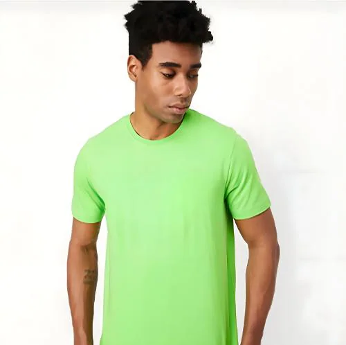 Buy BE BEAS Solid Men Round Neck Light Green T-Shirt () Online at Best ...