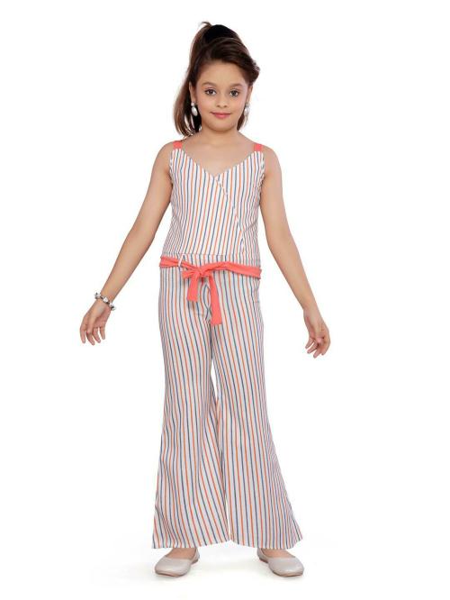 Buy Aarika Girl's Gajri Color Casual Wear Jumpsuit with Belt Online at ...