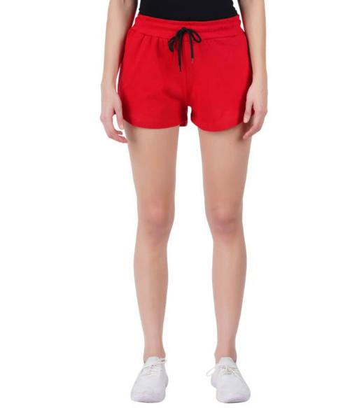 Buy Jocker Women Red Inner Elastic Military Shorts (Xl) Online at Best ...