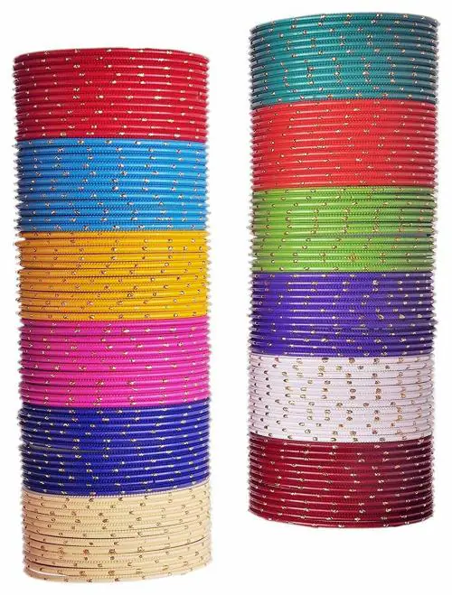 Buy NMII Multicolor Metal Bangle Set For Women and Girls Online at Best ...