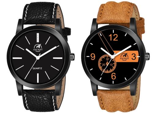 Buy ANCIENT Watch for Men and Boys Quartz Movement Dial Watch Formal ...