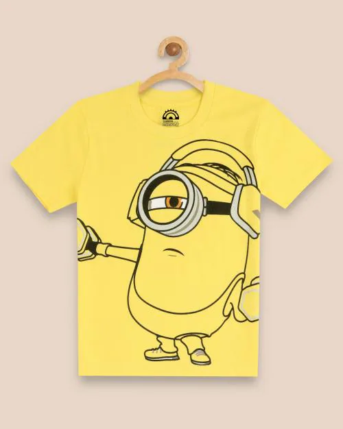 Buy Kidsville Boys Minions Printed Yellow Tshirt Online at Best Prices ...