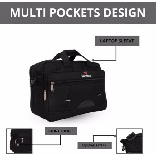 Buy Wildbug Men & Women Black Messenger Bag () Online at Best Prices in ...