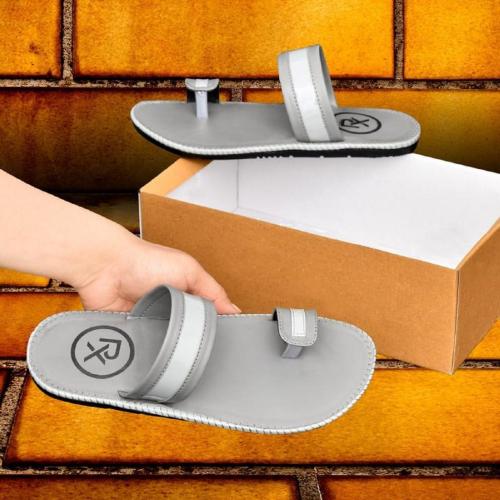 Buy Prodock Man Made Leather Slip on Slippers for Men (Grey) Online at ...