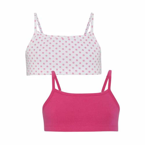 Buy CHARM N CHERISH Beginners Bra for Girls, Non Padded Breathable Cotton Teenage Bra, Solid ...