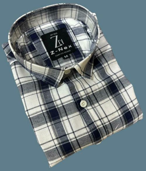 Buy TMF THE MEERU FASHION Men Checkered Casual White Shirt Online at ...