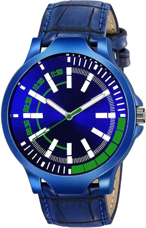 Buy ZANQUES Analog Multicolor Dial Blue Strap Watch For Men Online at ...