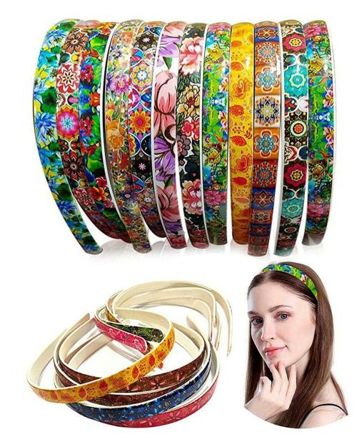 Buy BHARATGAURAV Multicolor Hair Band Plastic (Pack of 6) Online at ...