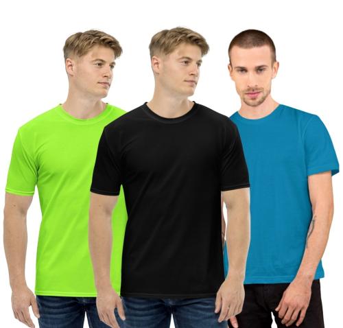 Buy CLOTHINK HUB Men's Regular Fit Half Sleeve Plain Solid Casual Wear ...