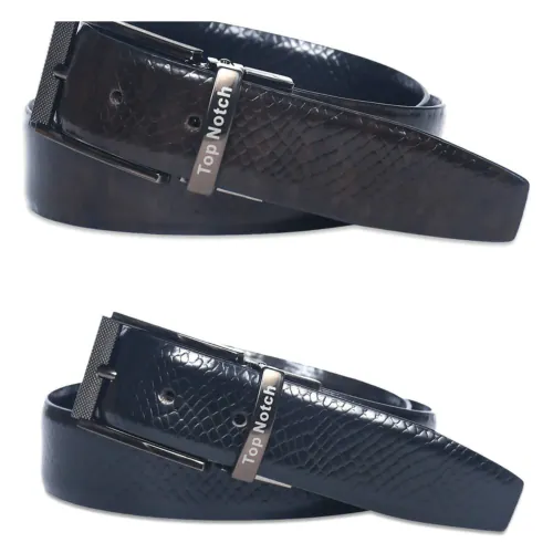 Buy Top Notch Men Genuine Leather reversible belt for office purpose ...