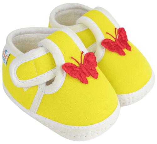 Buy Neska Moda 12 To 18 Months Butterfly Velcro Baby Booties Online at ...