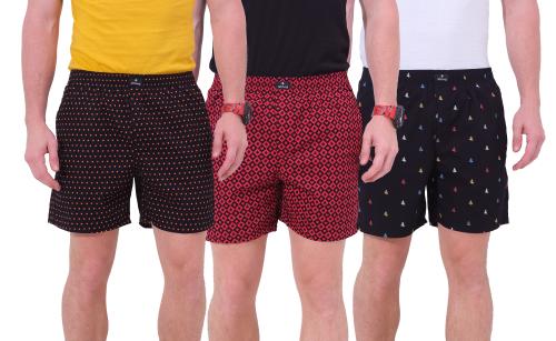 Buy Men Boxer Shorts/ Boxers Back Pocket Printed 40506Large Online at ...