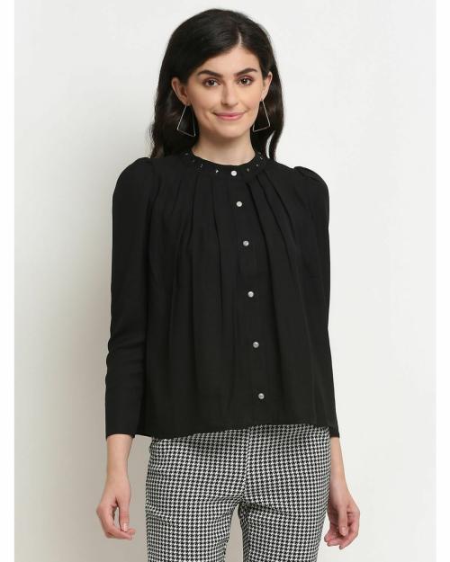 Buy La Zoire Pleated Full Sleeves Top Online at Best Prices in India ...