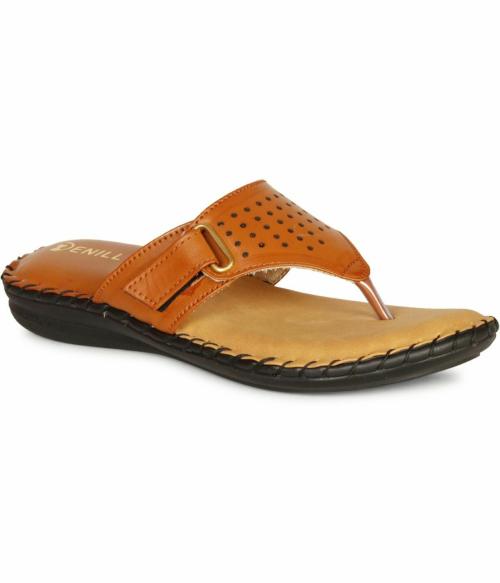 Buy Denill Tan Slippers for Women Online at Best Prices in India - JioMart.