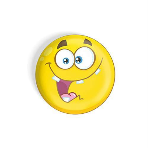 Buy Dhcrafts Yellow Metal Grinning Face With Big Eyes And Goofy Teeth ...
