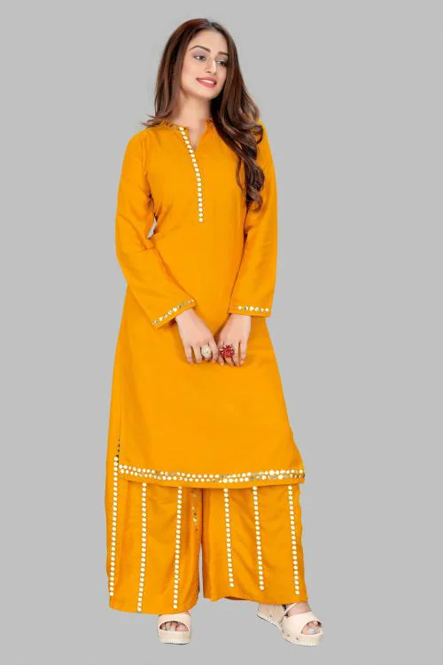 Buy Helwin Desiner Women Kurta Palazzo Set Online at Best Prices in ...