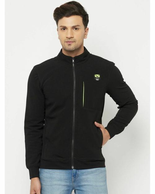 Buy Glito Black Solid Dry-Fit Regular Fit Sports Wear Jacket/Upper For Men Online at Best Prices ...
