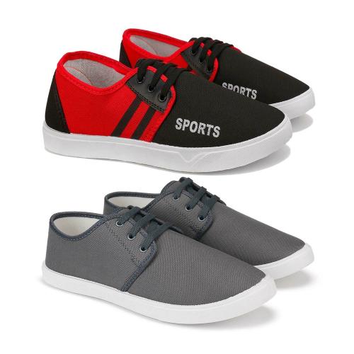 Buy Swiggy Casual Shoes For Men ( Multicolour) (Pack Of 2) Online at ...