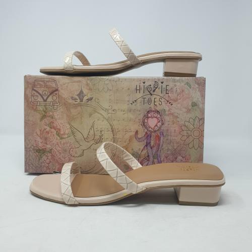 Buy Hippie toes Beige shinny Textured Women Footwear Online at Best ...