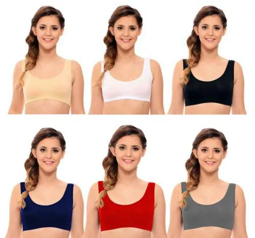 Buy Z6W Sports Air Bras Yoga Bra Double Layered Full Coverage Bra ...