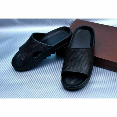 Buy Richale Comfortable Trending Dark Black Slider For Men Online at ...