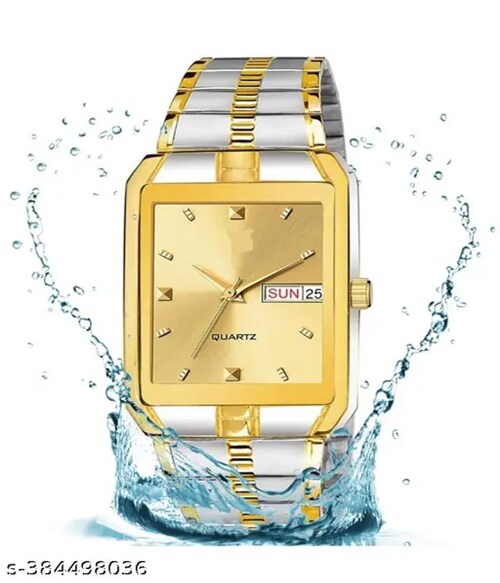 Buy FANCY KF Htm Men's Fashion Crystal Luxury Big Face Square Full ...