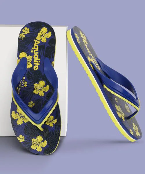 Buy Aqualite Violet & Lime Slippers For Women Online at Best Prices in ...