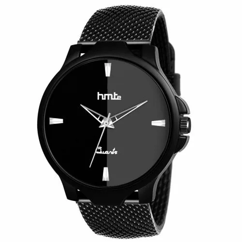 Buy HMTe HM-7702Black Dial & Strap Analog Watch for Men Online at Best ...