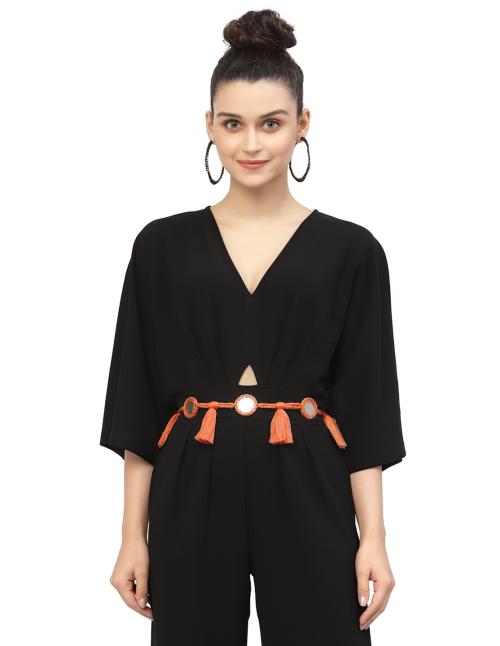 Buy Anekaant Peach Braided Cotton Handmade Belt Online at Best Prices ...