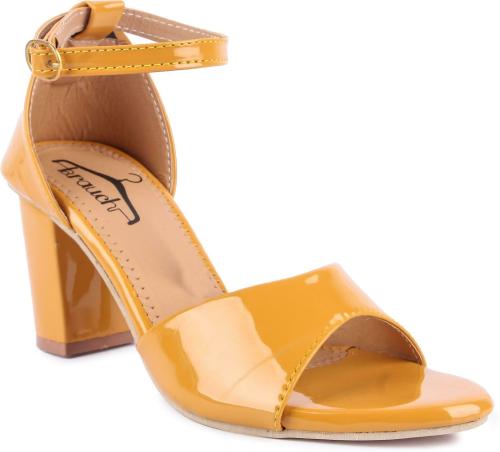 Buy Brauch Mustard heels for Women Online at Best Prices in India ...