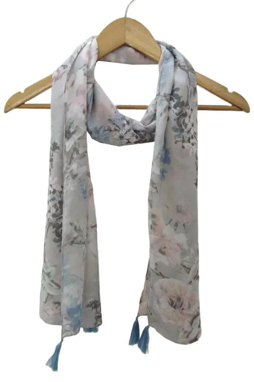 Buy JVNINE Printed Scarves (Stole) With Tassels Online at Best Prices ...