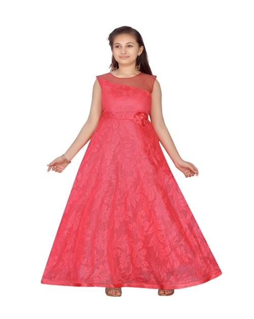 Buy Aarika Girls Gajri Colour GOWN Online at Best Prices in India ...