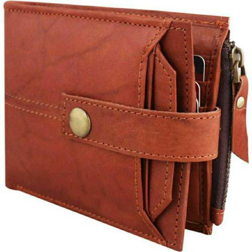 Buy Sonrisa Tan Genuine Leather 10-Slots Wallet For Men Online at Best ...
