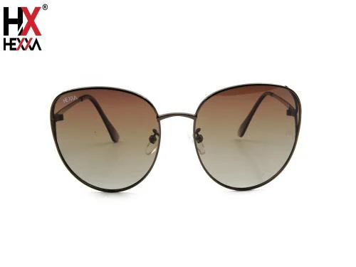 Buy HEXXA Fancy Polycarbonate Lens Metal Frame Cat Eye Sunglasses for ...