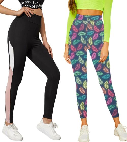 Buy ALISBA Women Multicolor Striped Lycra Blend High Rise Jeggings (L ...