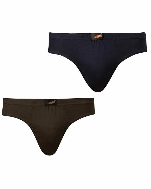 Buy SOLO Black Cotton Brief - XL (pack of 2) Online at Best Prices in ...