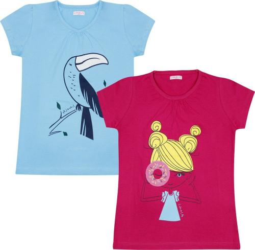 Luke and Lilly pack of 2 Girls Short Sleeve Tshirt - JioMart