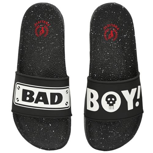 Buy Prolific Men's Bad Boy Flip Flop Sliders Black Online at Best ...